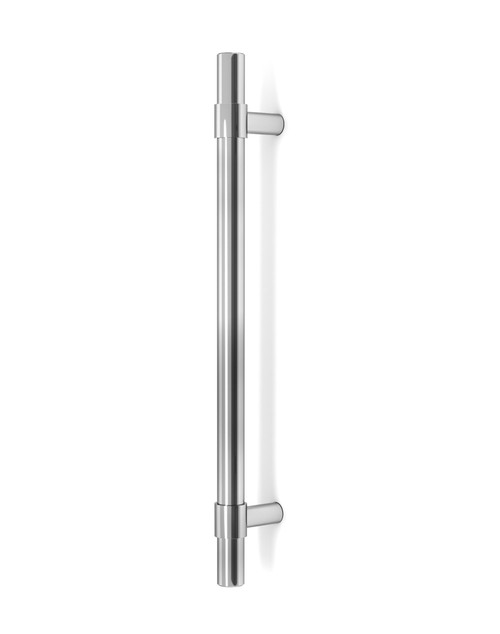 Ladder Pull Handle with Collar Mounting Posts Polished Finish