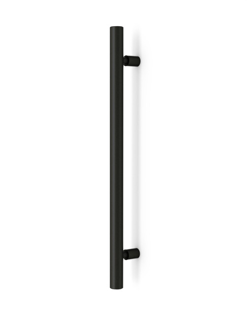 Ladder Pull Handle With Floating Neck Posts - Matte Black