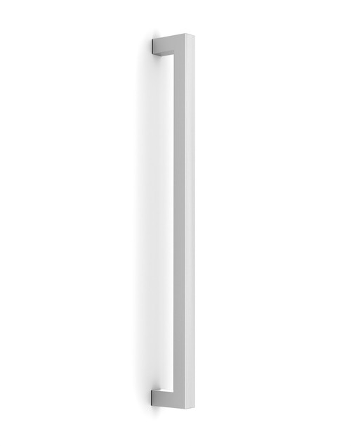 One Sided 1" x 1" Square Pull Handle, Polished US32/629 Finish, 304 ...