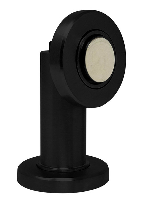 Round Face Magnetic Door Stop Brushed Satin Finish