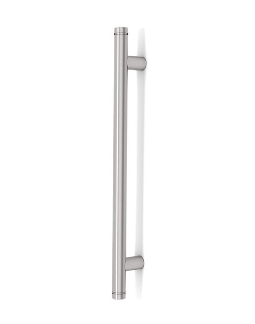 Brushed Satin US32D/630 Finish - Grooved Ladder Pull Door Handle
