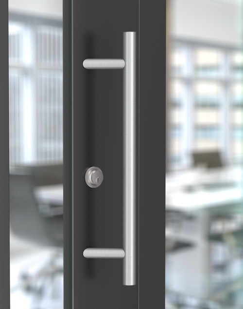 Pro-Line Series - One-Sided Aluminum Anodized Offset Ladder Pull Handle