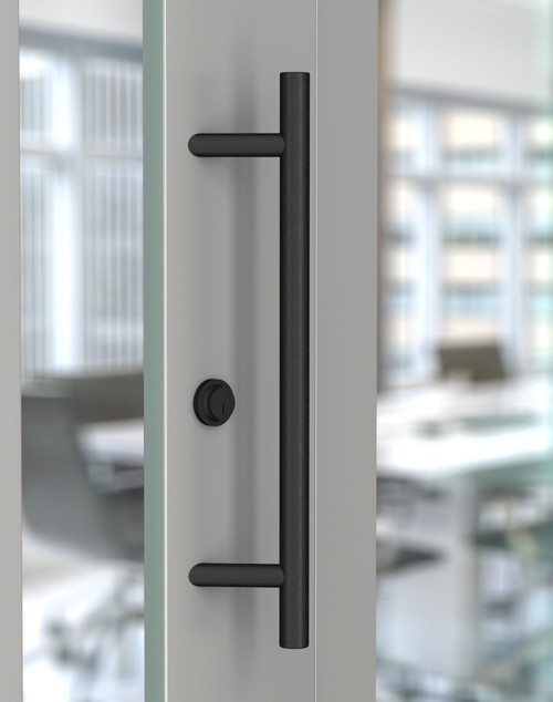 Pro-Line Series - One-Sided Aluminum Anodized Offset Ladder Pull Handle