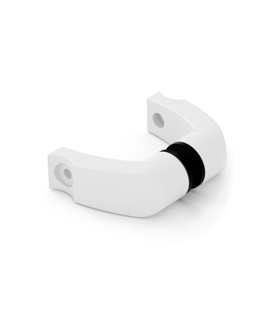 PostMount Offset for Ladder Pulls , White Powder Coated Finish, 316 ...