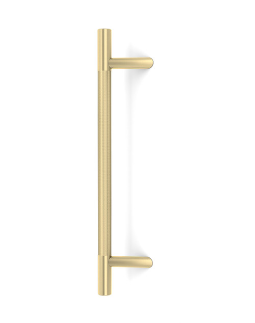 Satin Brass Pro-Line Series - Knurled Offset Ladder Pull Handle