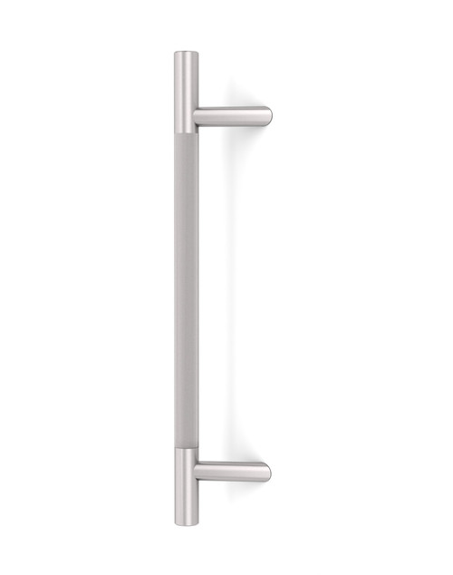 Brushed Satin Pro-Line Series - Fluted Offset Ladder Pull Handle