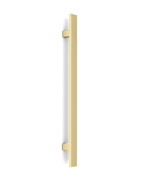 One Sided Flat Bar Ladder Pull Handle, Satin Brass Finish, 304 Grade ...