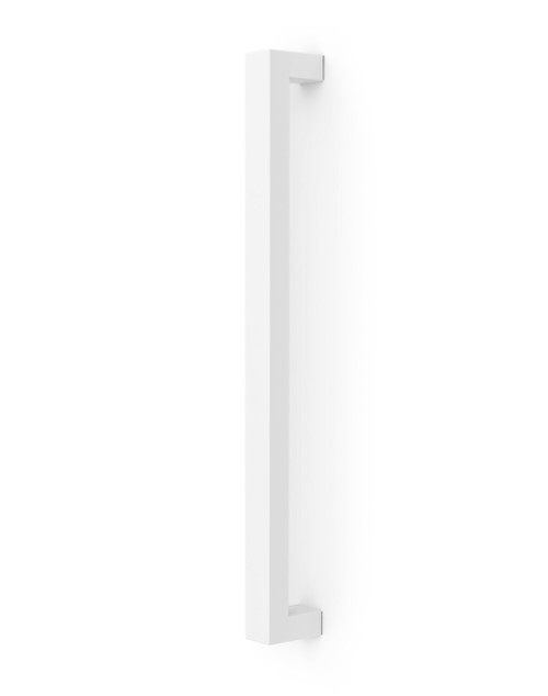 1.5" x 1" Rectangular Pull Handle - Matte White Powder Coated
