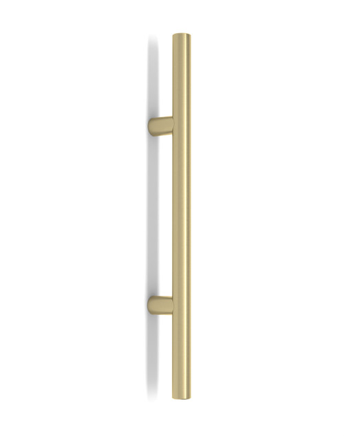 Pro-Line Extra Length Series: One Sided Ladder Pull Handle, Satin Brass ...