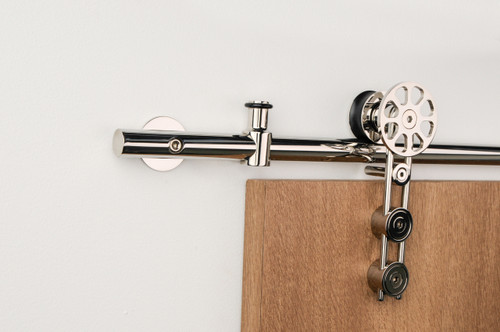 Spinner - WF Series - Sliding Barn Door Hardware Kit - Polished