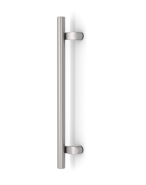 Post Mount Offset Pull Handle - Brushed Satin US32D/630