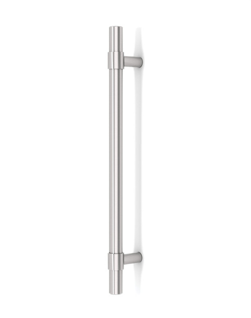 Ladder Pull Handle with Collar Mounting Posts Brushed Satin