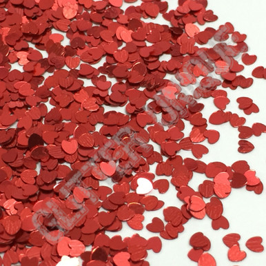 Red Hearts - MINI | Glitter Unique