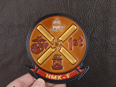 HMX-1 MARINE ONE, THE NIGHTHAWKS Classic Embossed Leather - Gypsy Patch shop