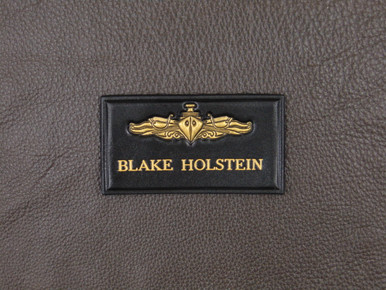 U.S. NAVY SWO Nametag , 1 line of text Classic embossed leather - Gypsy ...