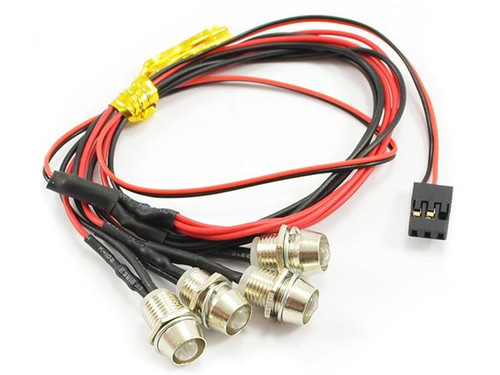 Fastrax White Headlights (4pc) FAST199W-4 5mm LED light x4 8mm mount ...