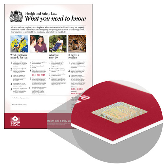 Health and Safety Poster A3 - Essential Workplace Compliance