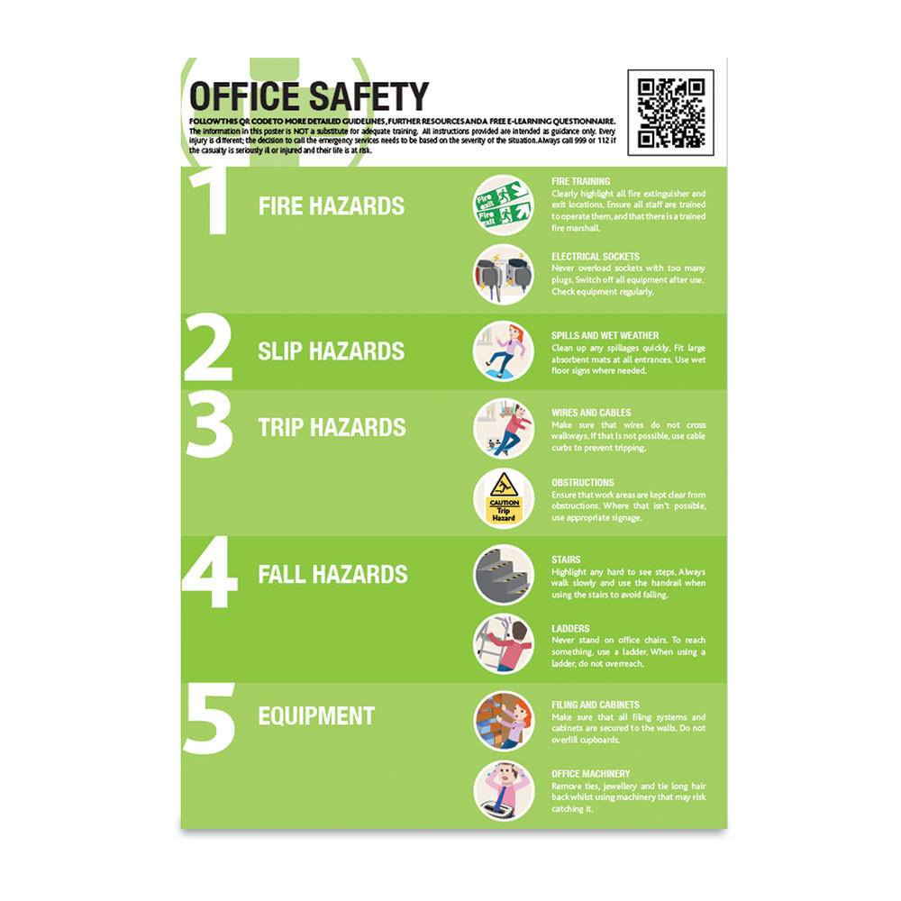 Workplace Safety First Aid Information Posters - Safety Awareness