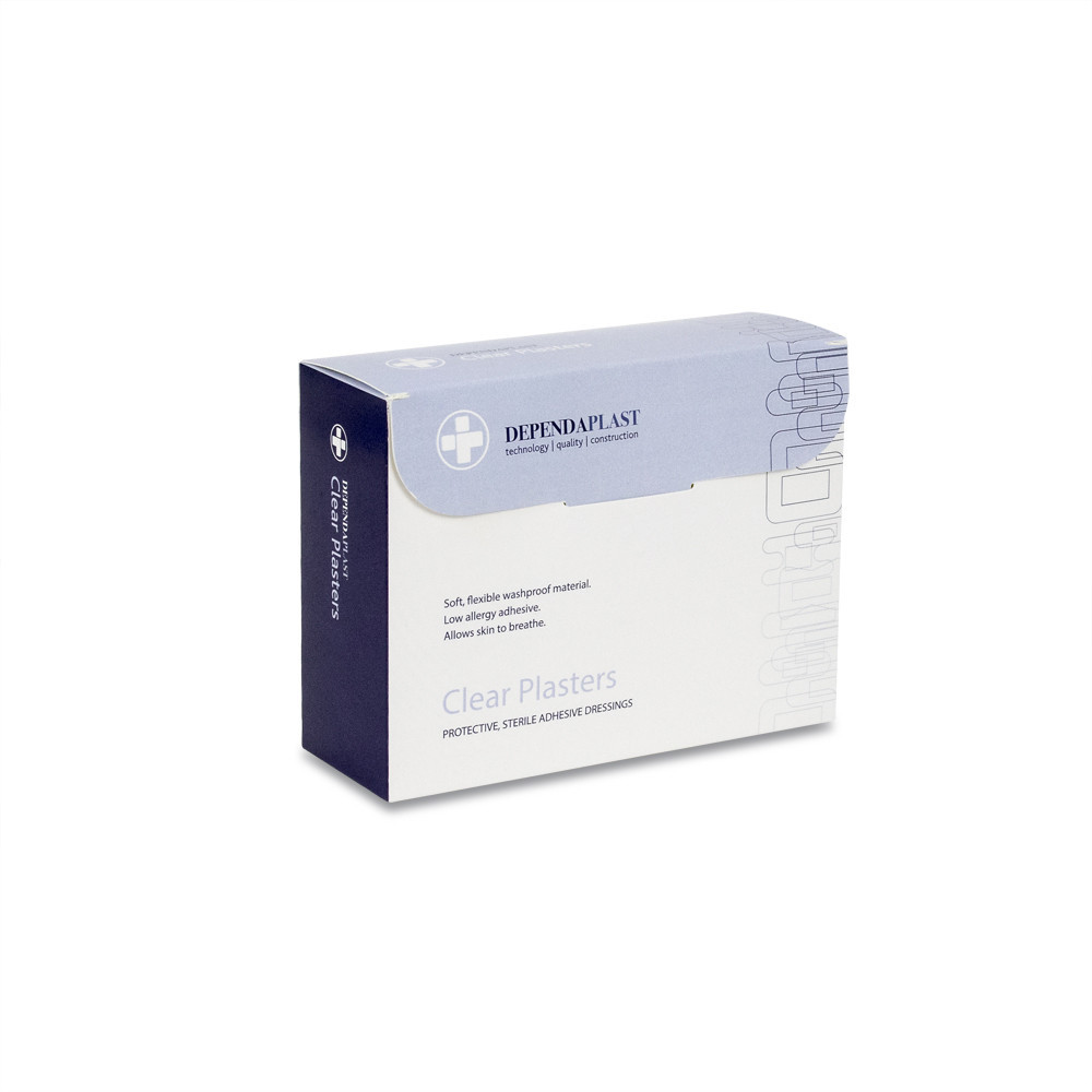 Dependaplast Clear Plasters - Transparent First Aid Plasters