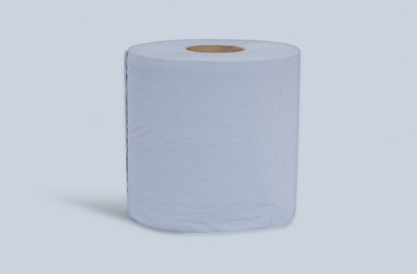 Embossed Centrefeed Blue Roll - 6 Pack, High Absorbency