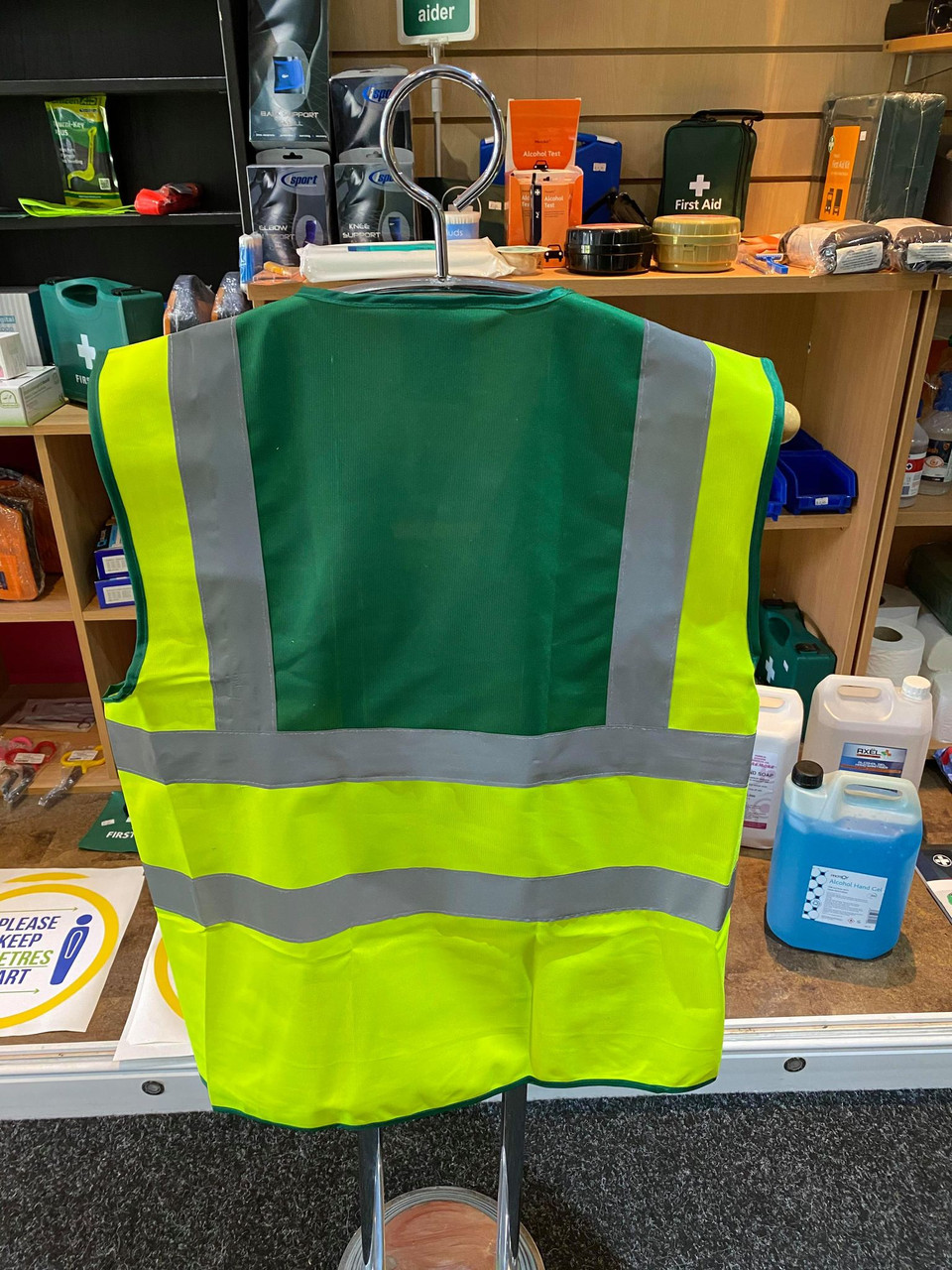 Paramedic Green/Yellow Hi-Vis Vest - Reflective and Durable