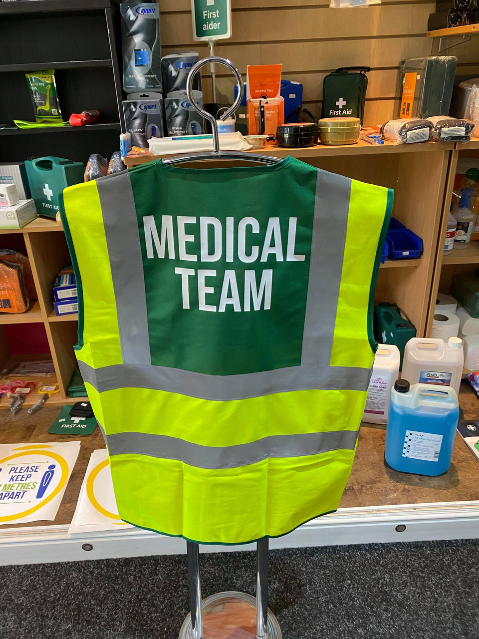Paramedic Green/Yellow Hi-Vis Vest - Reflective and Durable