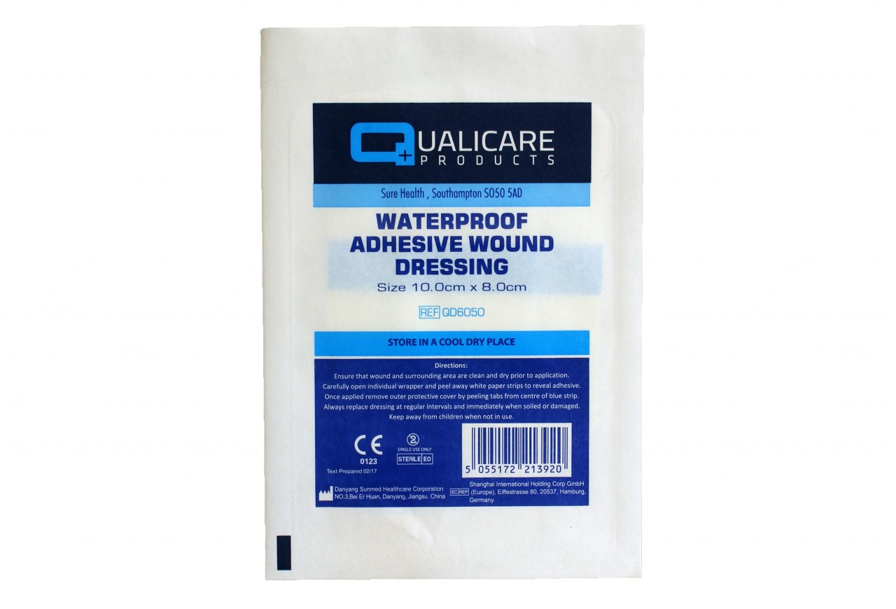 Waterproof Adhesive Dressing 10x8cm - Pack of 50