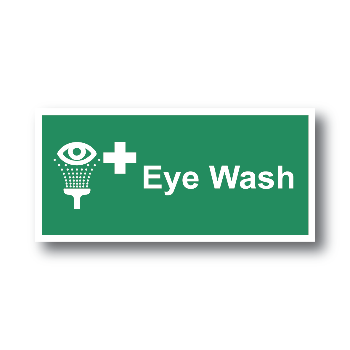 Eye Wash Vinyl Sign 210mm x 100mm - Safety Signage