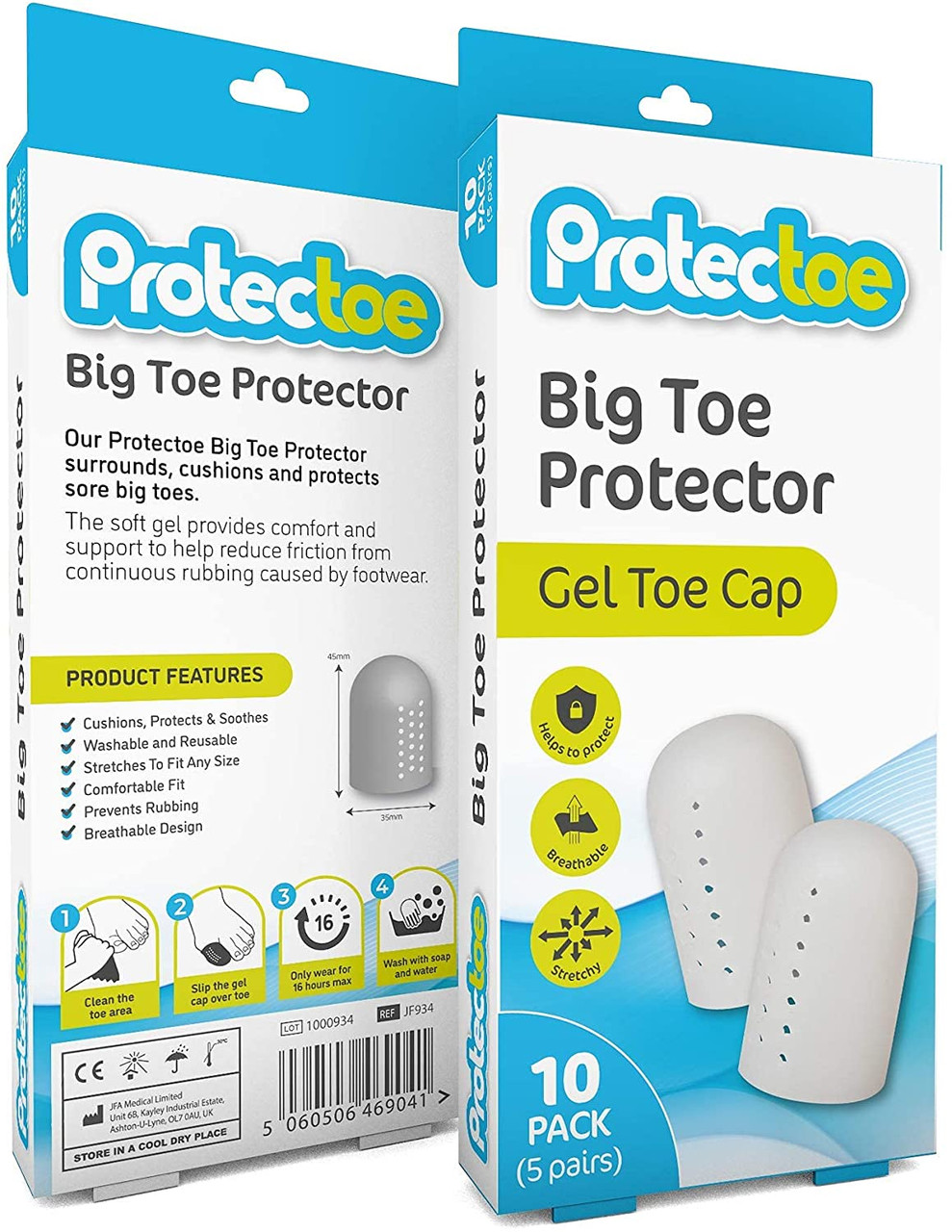 Big Toe Protector Gel Toe Cap - Jax First Aid