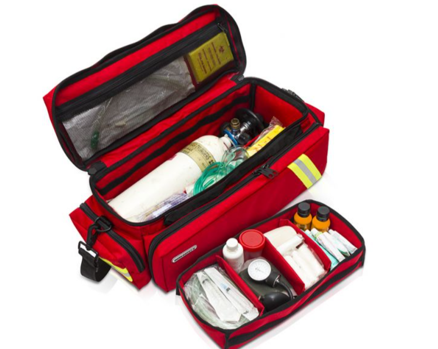 Elite Oxygen Therapy Emergency Bag - Red - Jax First Aid
