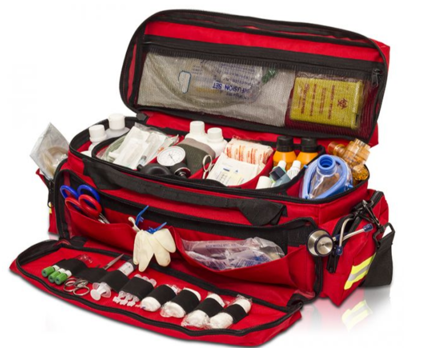 Elite Oxygen Therapy Emergency Bag - Red - Jax First Aid
