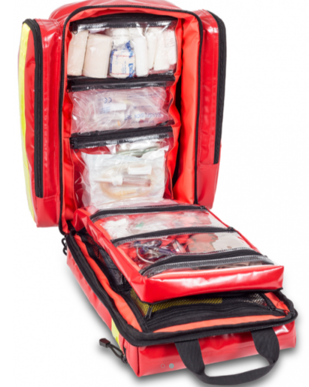 Elite Bags Rescue Emergency Backpack - Tarpaulin/PVC - Red