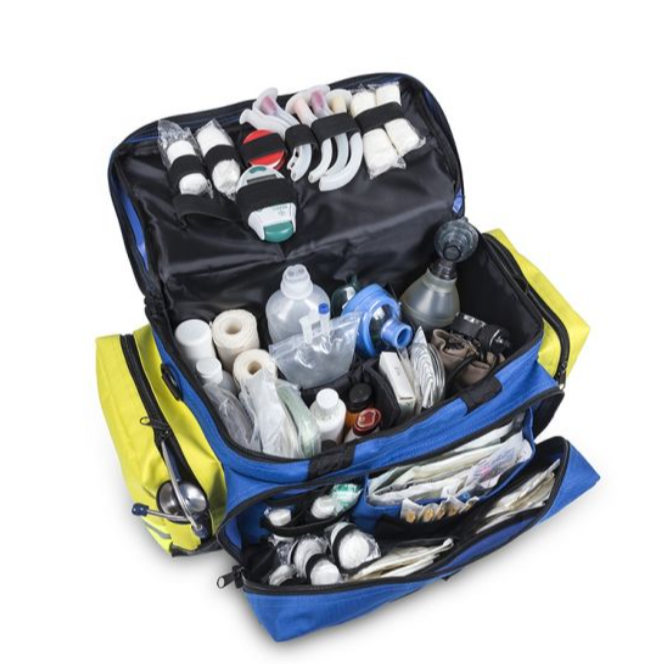 Elite Medium Capacity Emergency Bag - Blue/Yellow - Jax First Aid