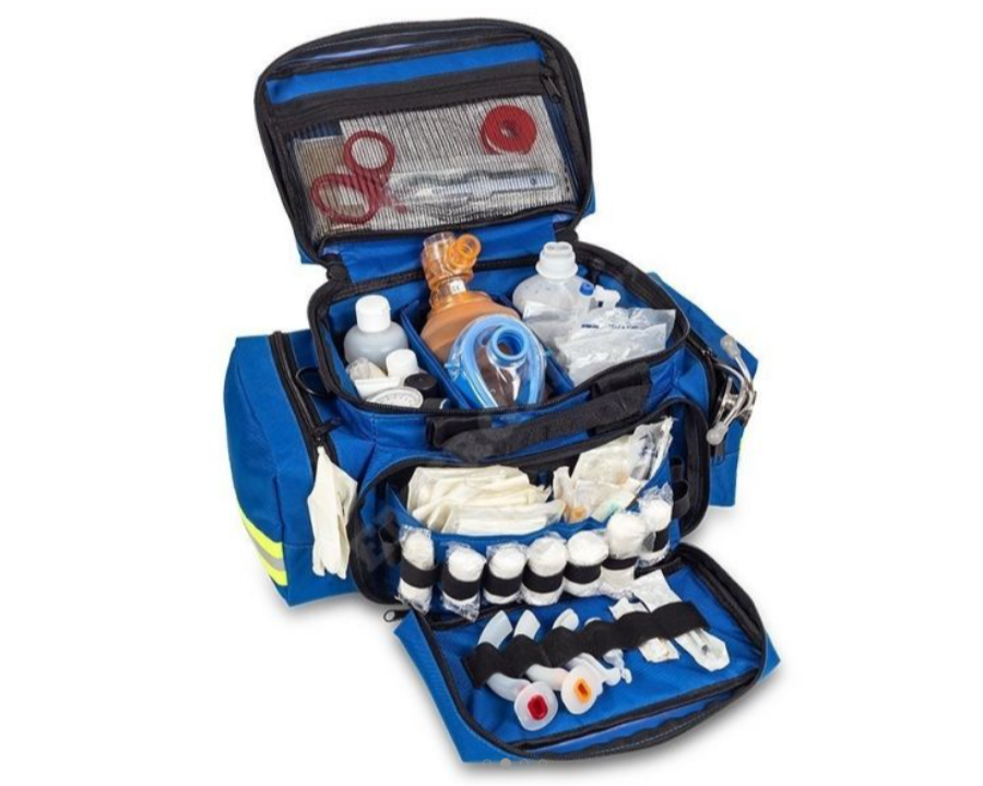 Elite Large Capacity Emergency Bag Polyester - Royal Blue - Jax First Aid