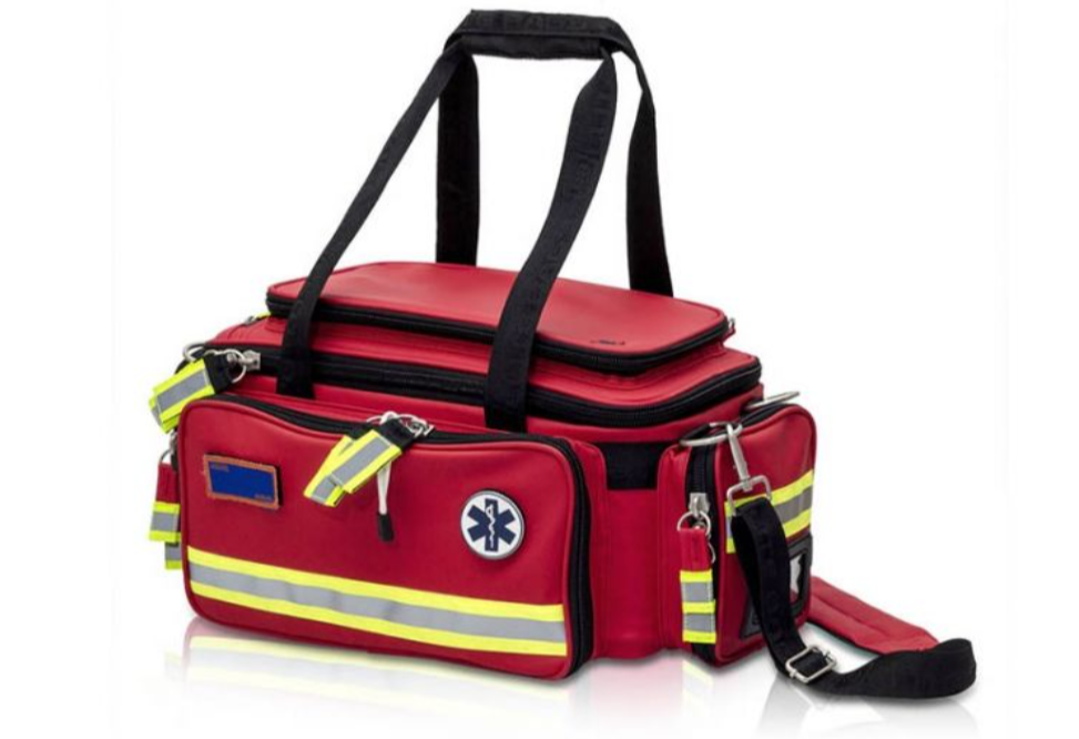 Elite Flex-Tarp/PVC Basic Life Support Emergency Bag - Red - Jax First Aid