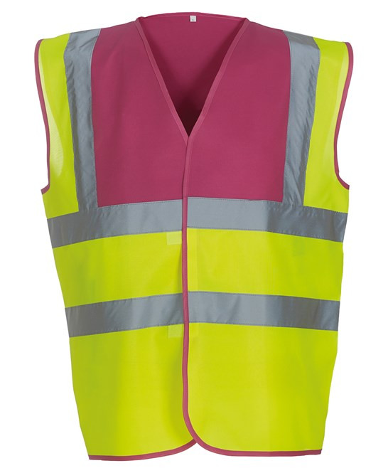 Two Tone Coloured Hi-Vis Vest - Enhanced Visibility and Durable