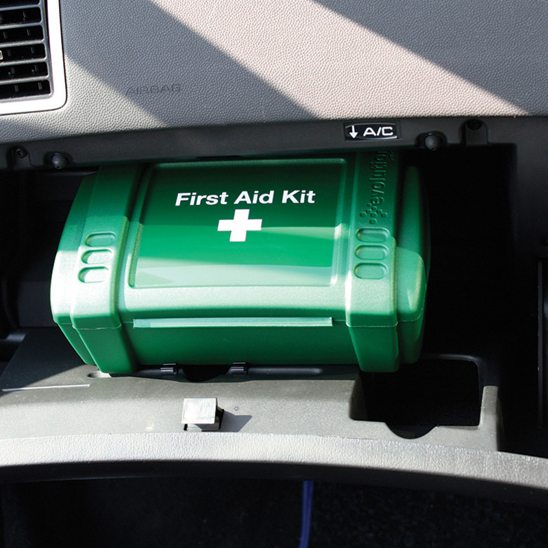 Small Evolution Green First Aid Kit Case - Empty, Durable