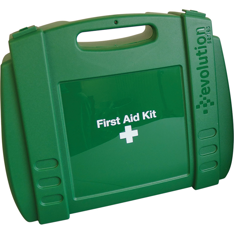 Large Evolution Green First Aid Kit Case - Empty, Durable