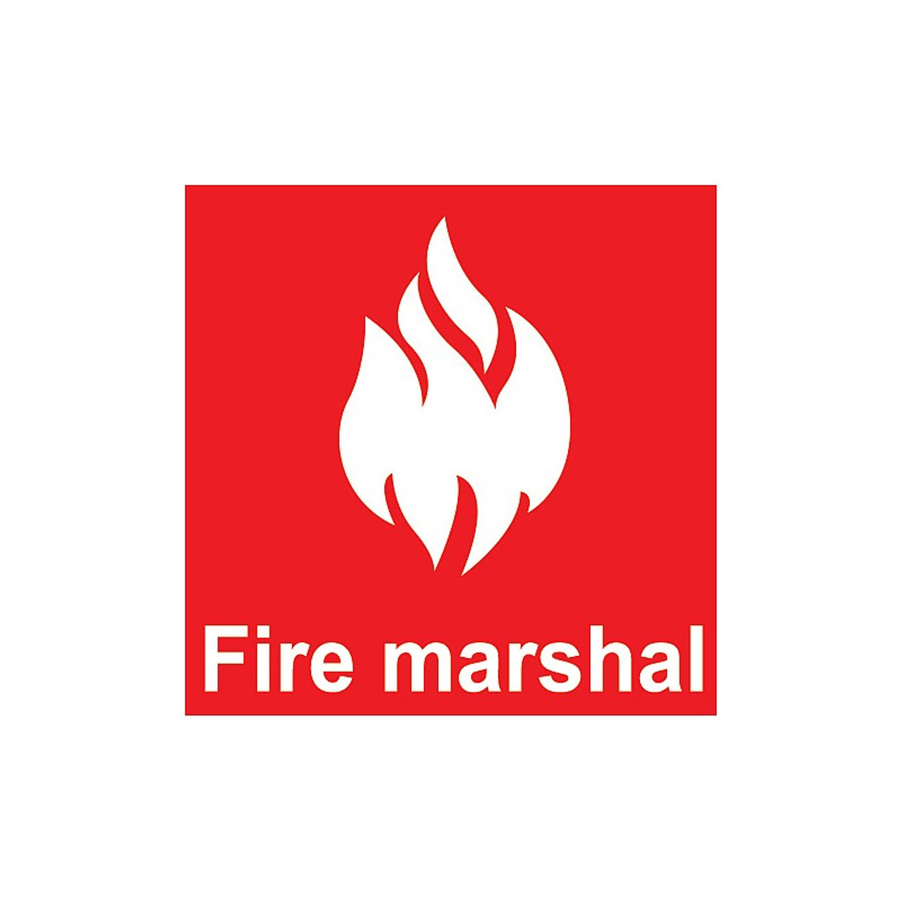 Fire Marshal Helmet Sticker - High Visibility and Durable