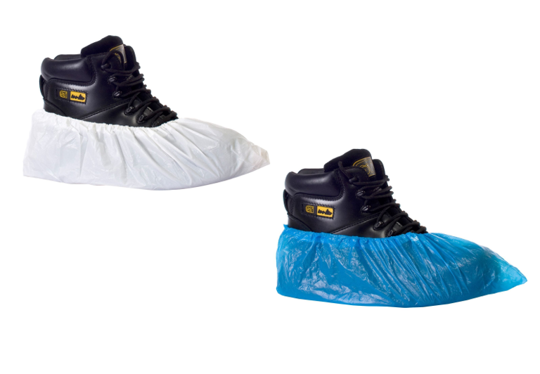 Disposable Overshoe - Pack of 100 (50 Pairs), Blue or White