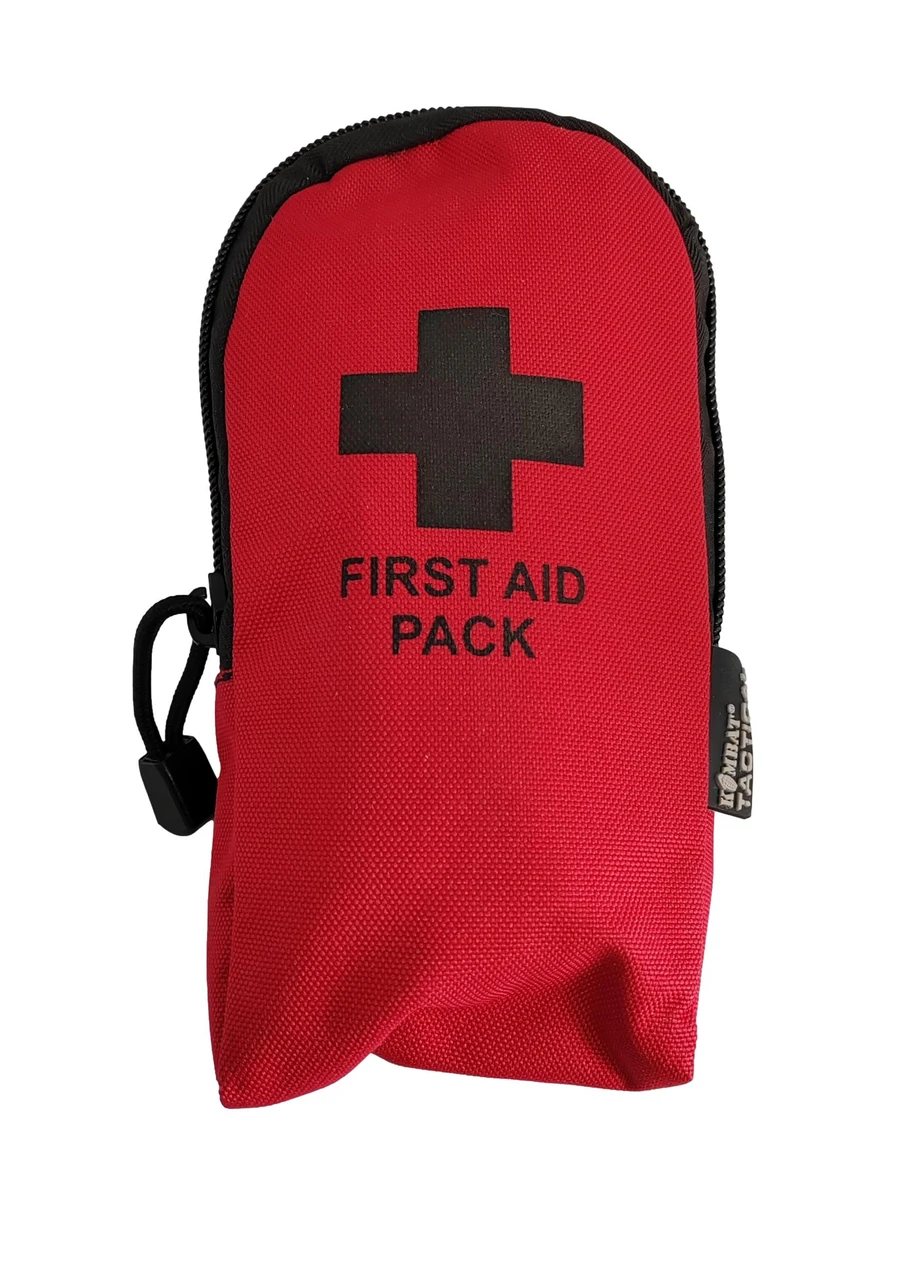 First Aid Pack - Red, Compact and Complete