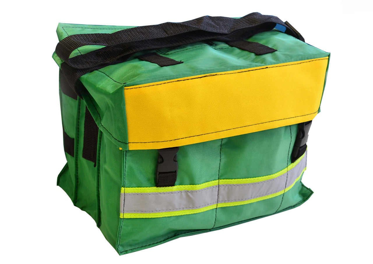6 Compartment First Response Bag - Durable with Shoulder Strap