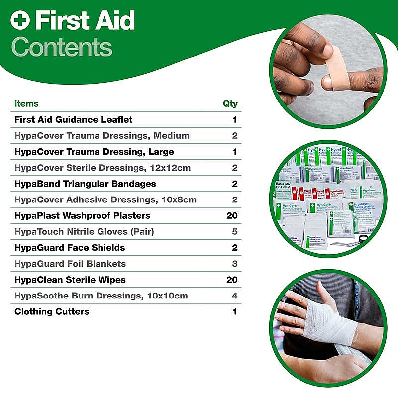 Minibus and Bus First Aid Kit in Grab Bag - BS 8599-2 Compliant