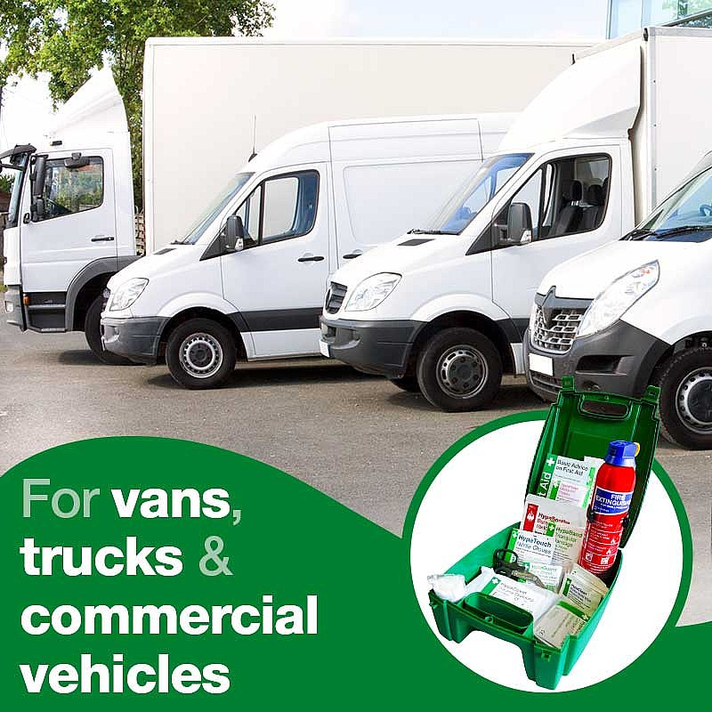 Truck and Van First Aid Kit with Fire Extinguisher