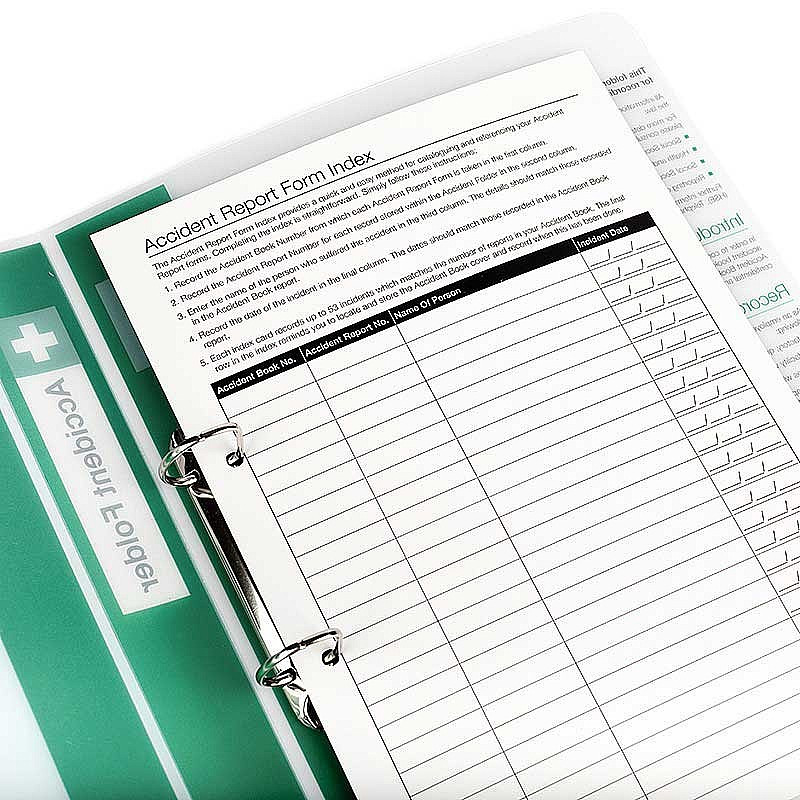 Accident Book Folder - Durable & Compliant