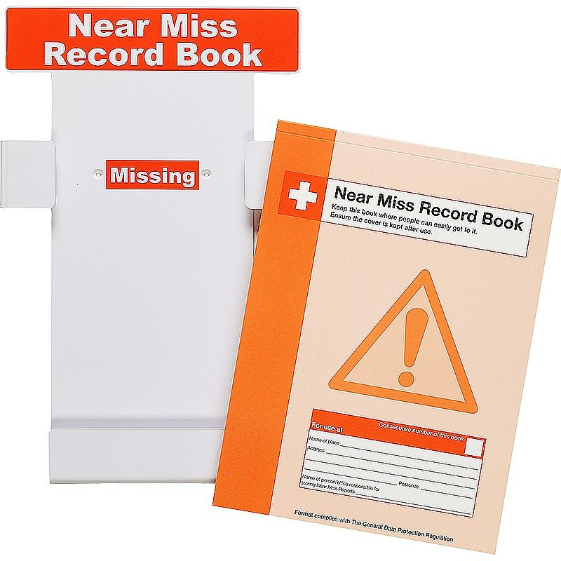 Near Miss Record Book Station with Record Book - A4 Size