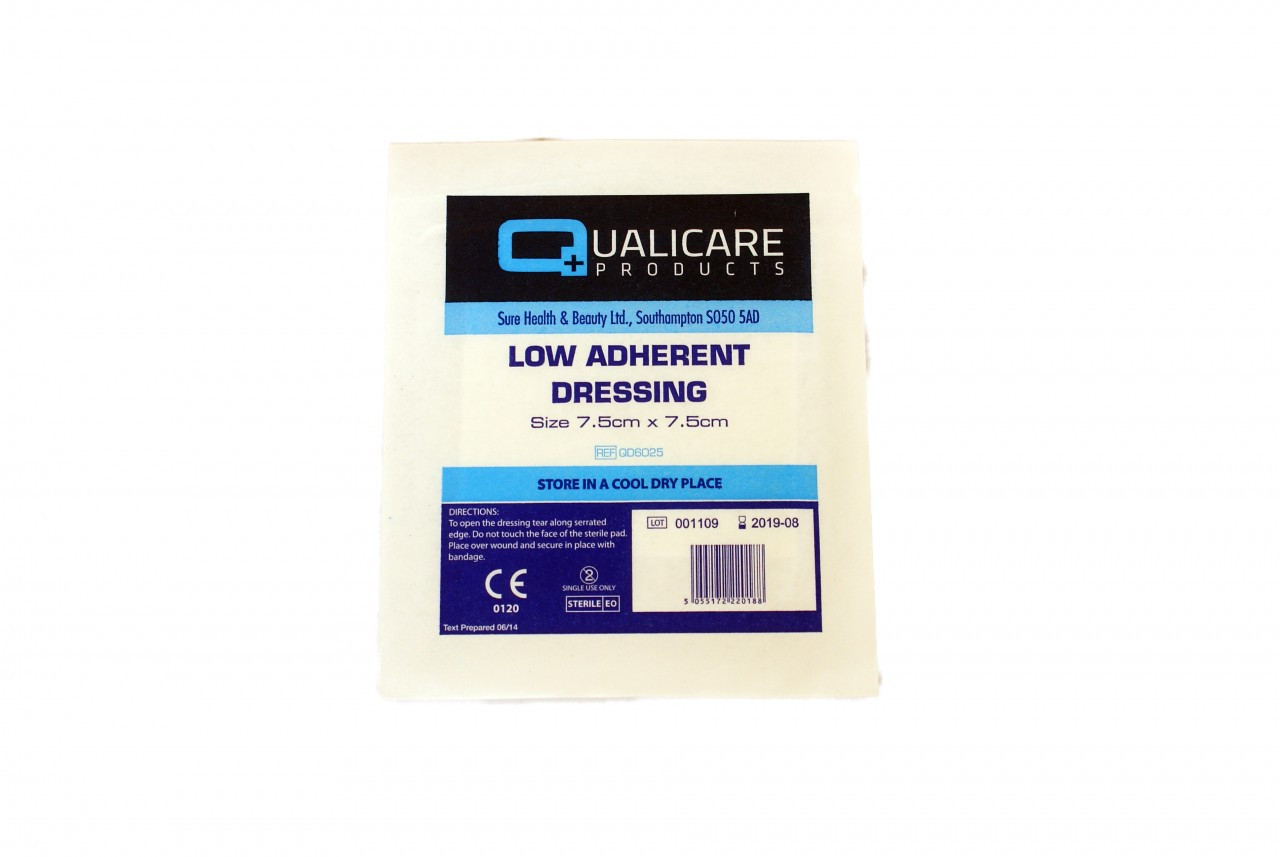 Low Adherent Dressing 7.5cm x 7.5cm (100 Pack) - Gentle Wound Care