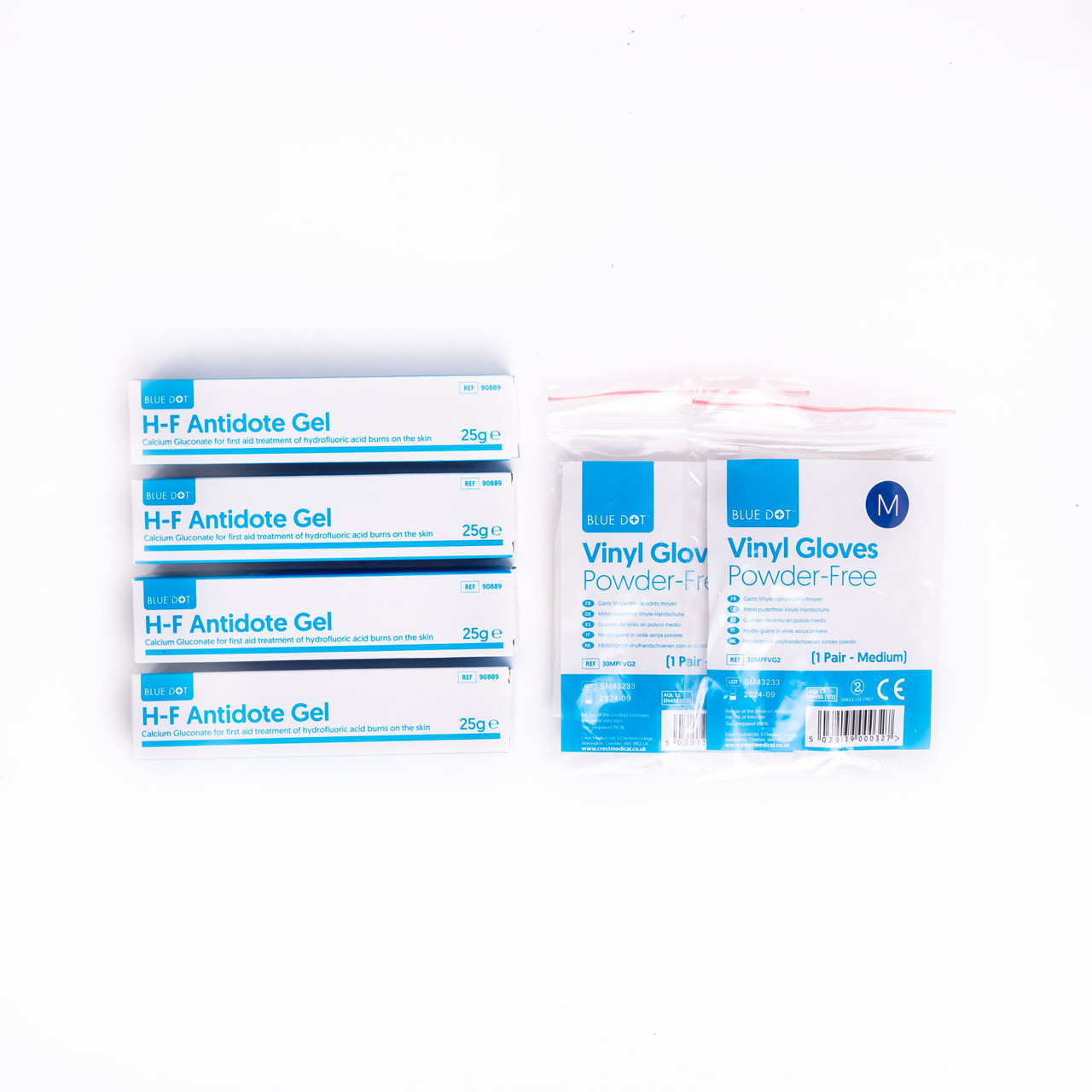HF Antidote Gel Kit - Emergency Chemical Burn Treatment
