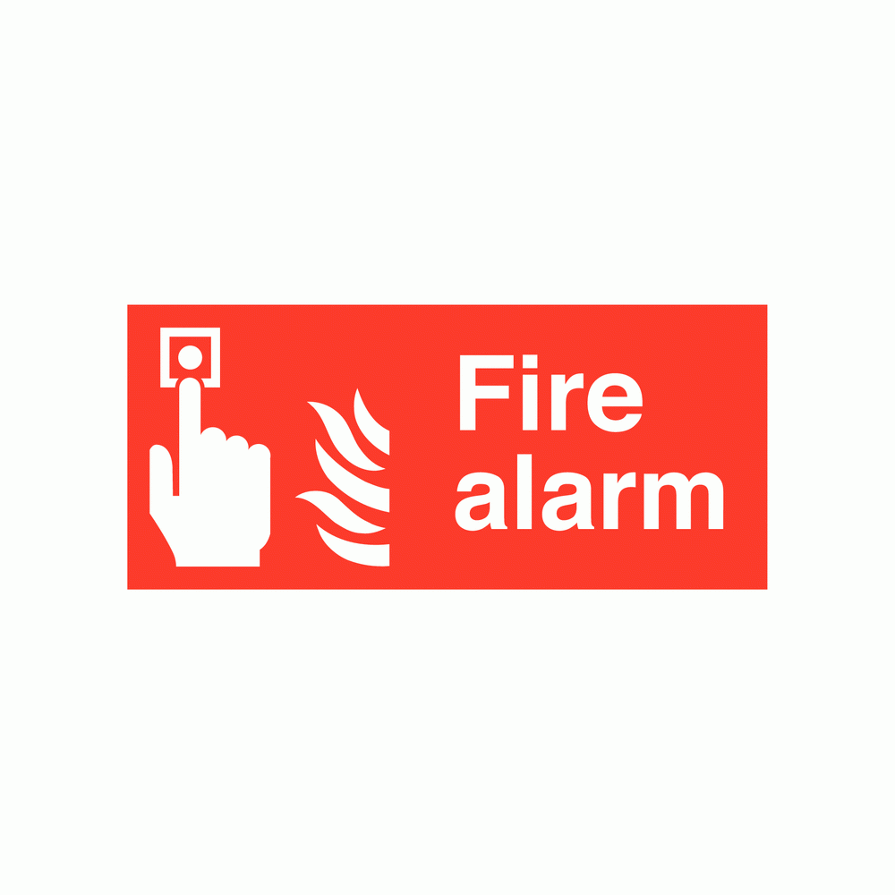 Fire Alarm Sign - 100 x 200mm