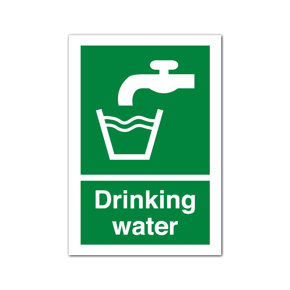 Drinking Water Sign - 70 x 50mm